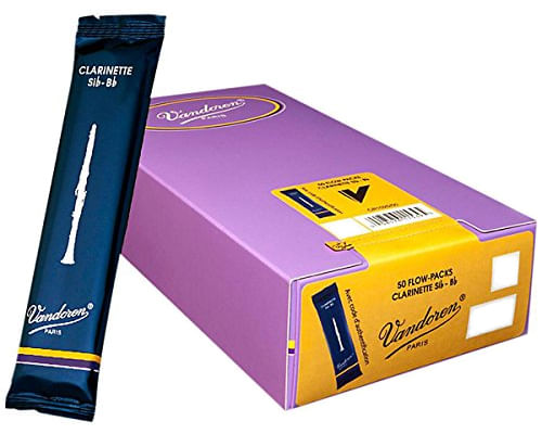 Vandoren Traditional Bb Clarinet Reeds - #1.5, 50 Flow Packs - Cosmo Music
