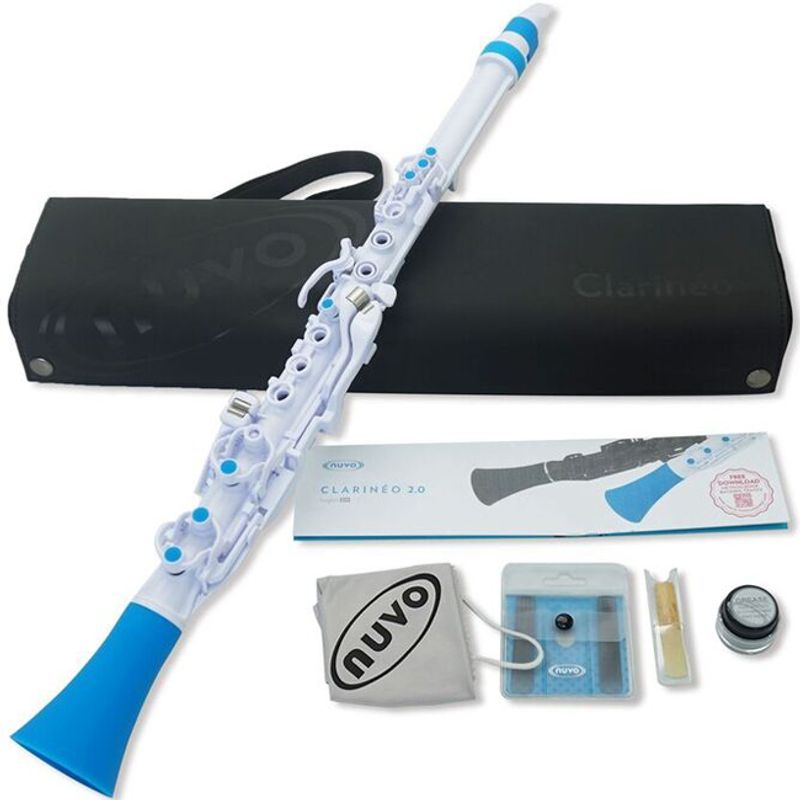 Nuvo Clarineo Kit - White/Blue - Cosmo Music