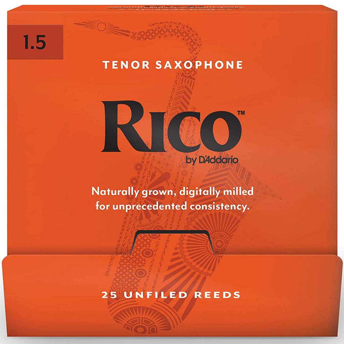 Rico Tenor Saxophone Reeds - #1.5, 25 Box, Individually-Sealed - Cosmo ...