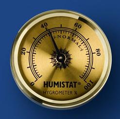 Humistat Hygrometer - Gold - Cosmo Music