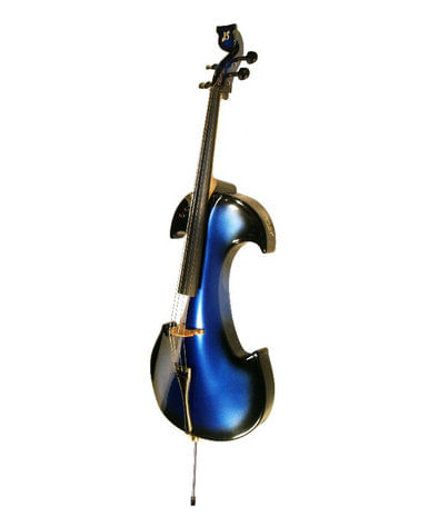 Draco EC4 4/4 Blue Marble Electric Cello Bridge Outfit - Cosmo Music