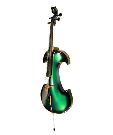 Cello Electric Bridge Draco EC4 4/4 Outfit Green Marble - Cosmo Music