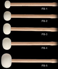 Innovative Percussion FB-1 Field Series Marching Bass Mallets - Extra ...
