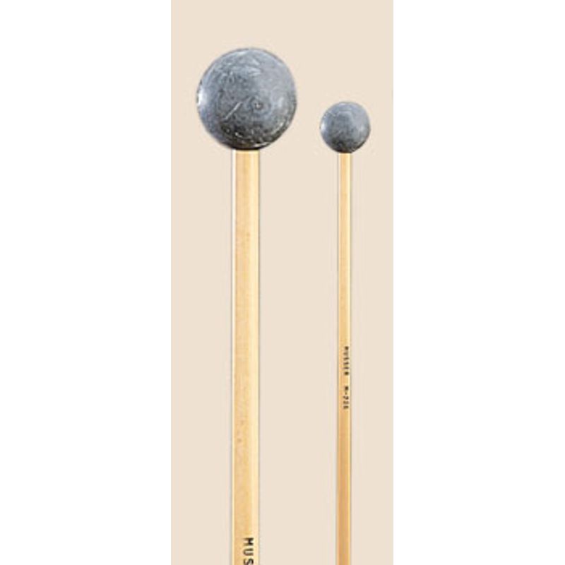 Musser Rubber Mallets with Rattan Handle - Medium-Hard - Cosmo Music