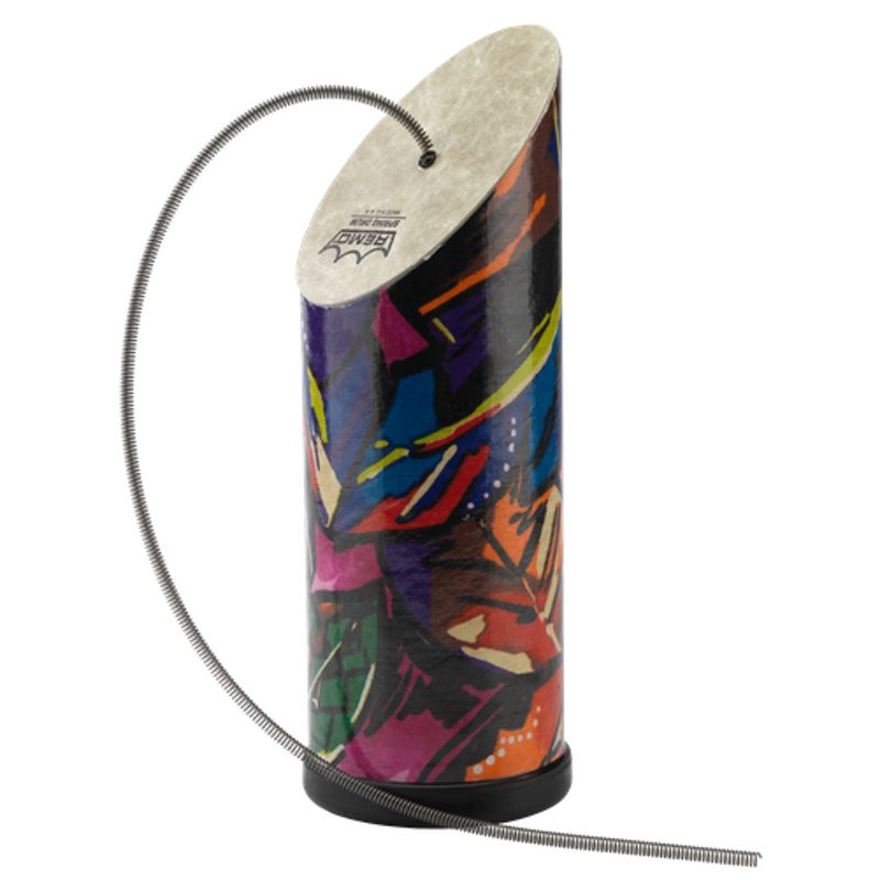 Remo Spring Drum - Fabric Tropical Leaf, 4" - Cosmo Music