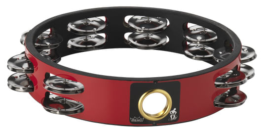 Remo Headless Tambourine - Quadura Deep Red, 8" | Cosmo Music - Cosmo Music