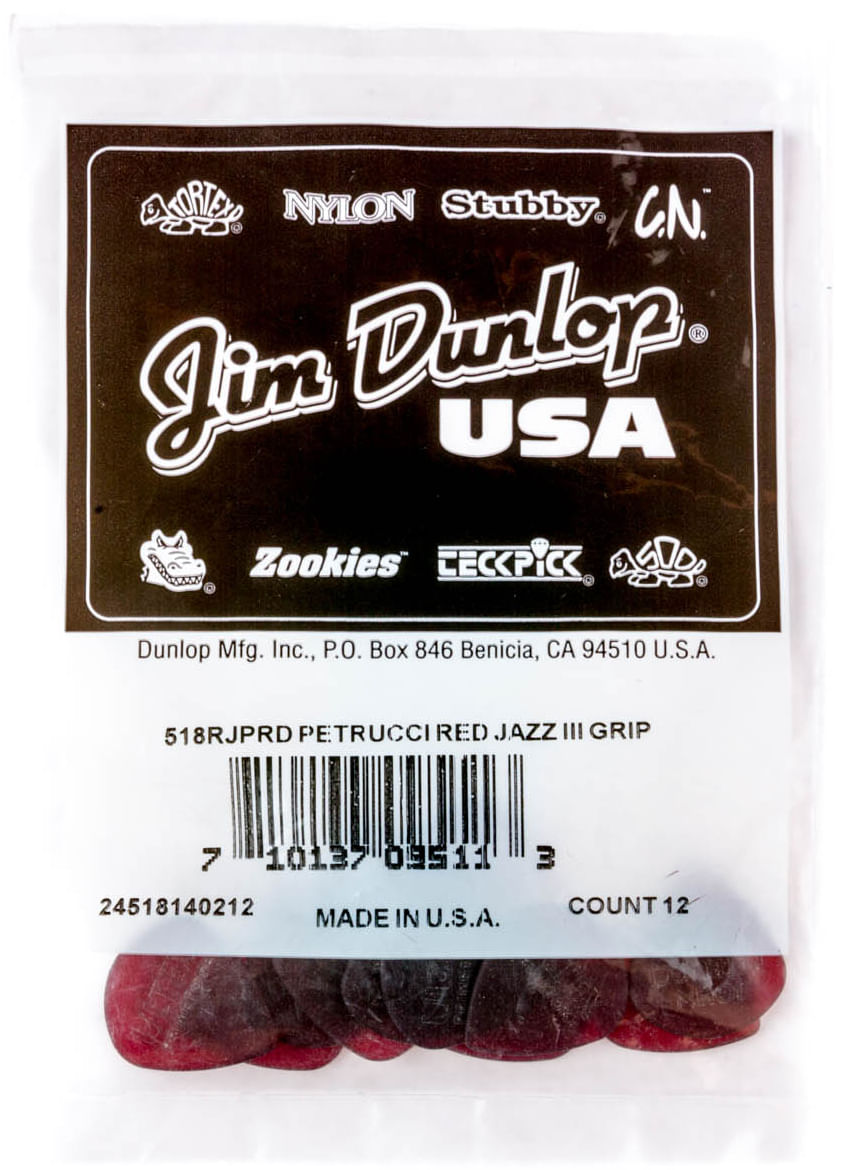 Jim Dunlop John Petrucci Signature Primetone Jazz III Guitar Picks ...