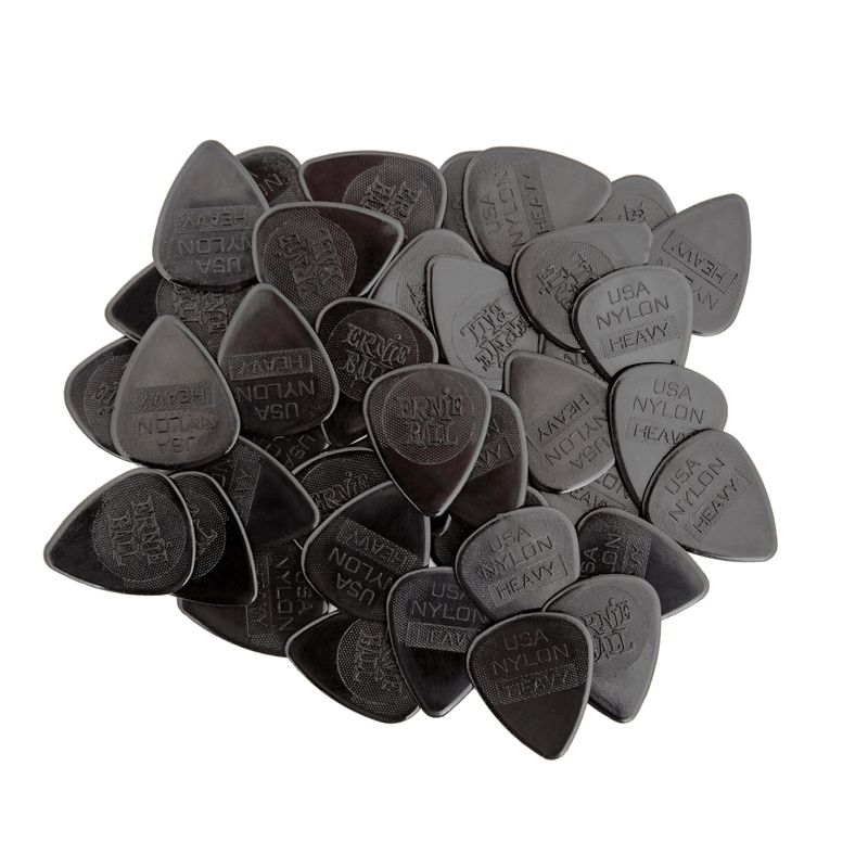 Ernie Ball P09137 Nylon Heavy Injection Molded Guitar Picks - Bag of 12 ...