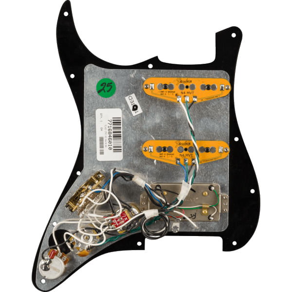 Fender Gen 4 Noiseless HSS Pre-Wired Stratocaster Pickguard - Black ...