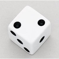 Dice Knobs - White - Cosmo Music