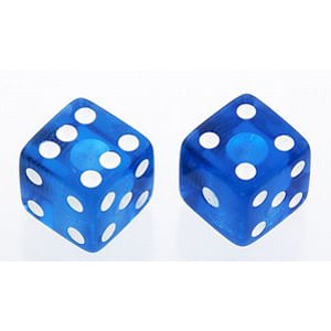 Dice Knobs - Blue - Cosmo Music