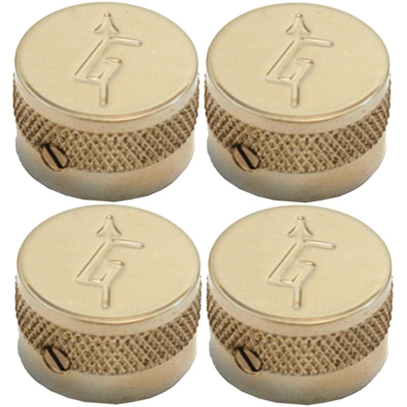 Gretsch G Logo Replacement Knobs - Nickel, 4 Pack - Cosmo Music