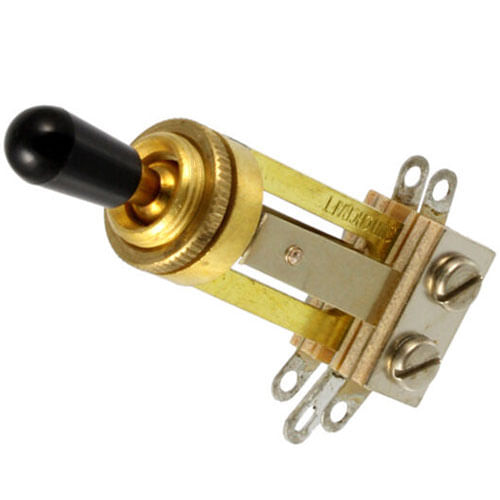Allparts EP-4367 Switchcraft Straight Toggle Switch - Gold - Cosmo Music