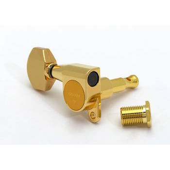 Gotoh Mini Keys - 6-in-line, Gold, Left Handed - Cosmo Music