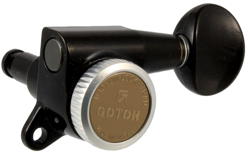 TK-0938 Gotoh SG381-MGT 3x3 Back Locking Tuners - Black - Cosmo Music