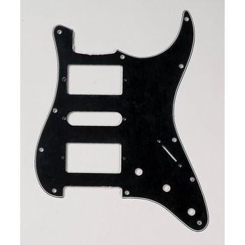 H-S-H Pickguard for Stratocaster - Black - Cosmo Music