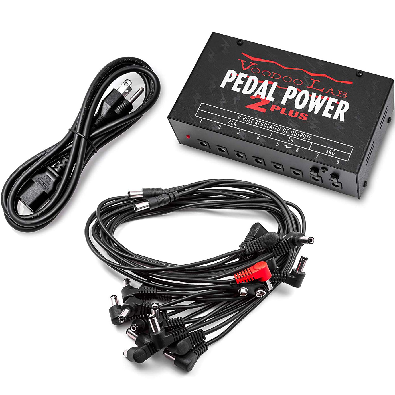 Voodoo Lab Dingbat Medium Pedalboard with Pedal Power 2 PLUS - Cosmo Music