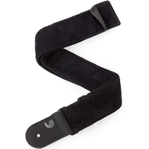 Planet Waves Corduroy Woven Guitar Strap - Black - Cosmo Music