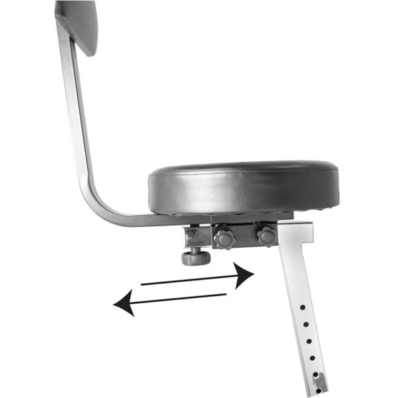 On-Stage Guitar/Keyboard Throne with Backrest - Cosmo Music