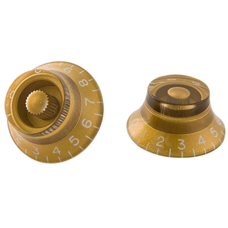 Gibson Top Hat Knobs - Gold, 4 Pack - Cosmo Music