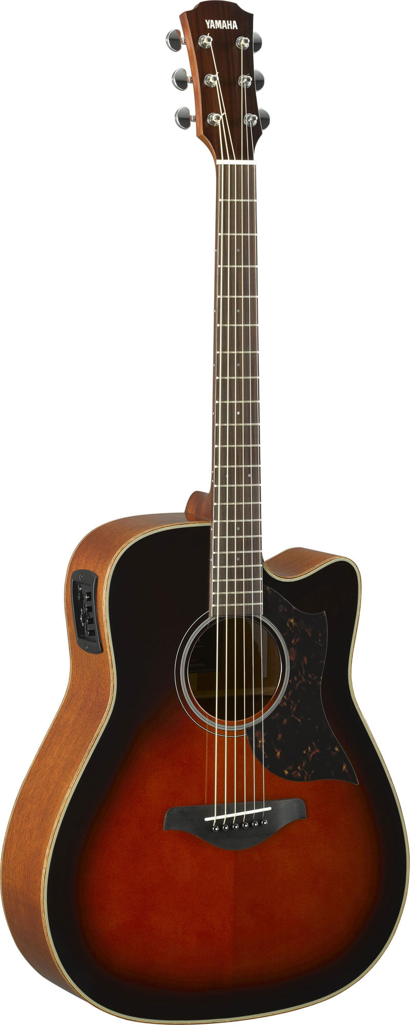 Yamaha A1M Cutaway Acoustic-Electric Guitar - Tobacco Brown Sunburst ...