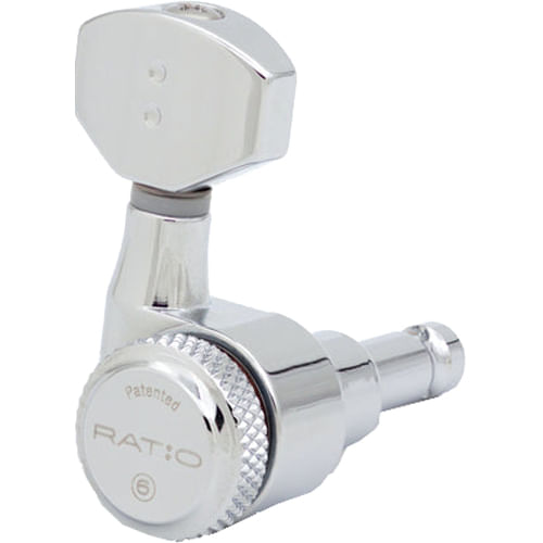 Graph Tech 6-in-Line Ratio Electric Locking Machine Heads - Chrome ...