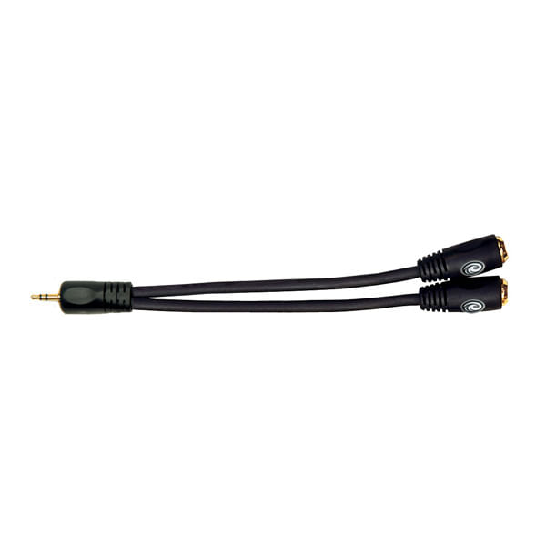 Planet Waves PW-P047ZZ 1/8 Inch Male Stereo to Dual 1/8 Inch Female ...