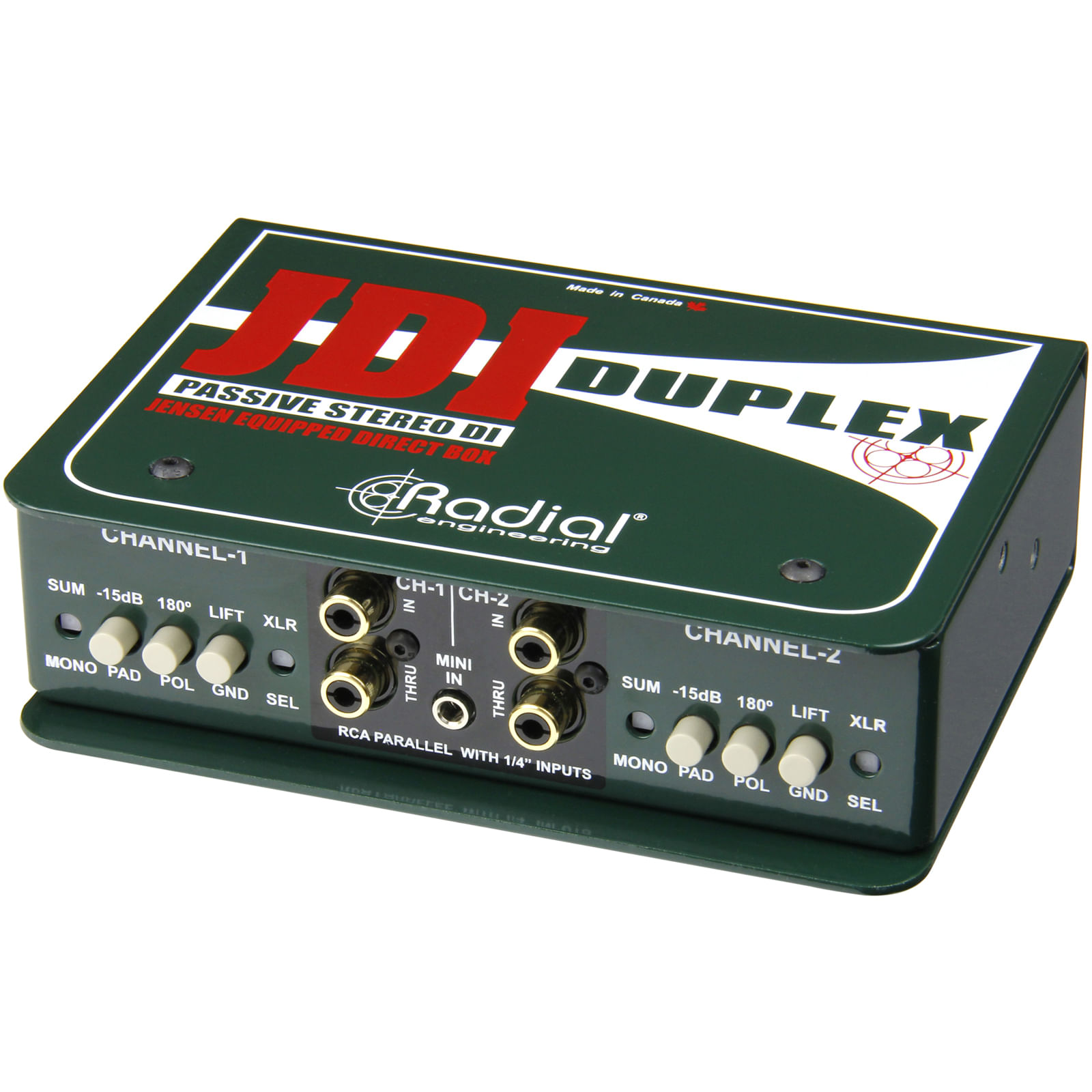 Radial JDI Duplex Stereo Direct Box - Cosmo Music