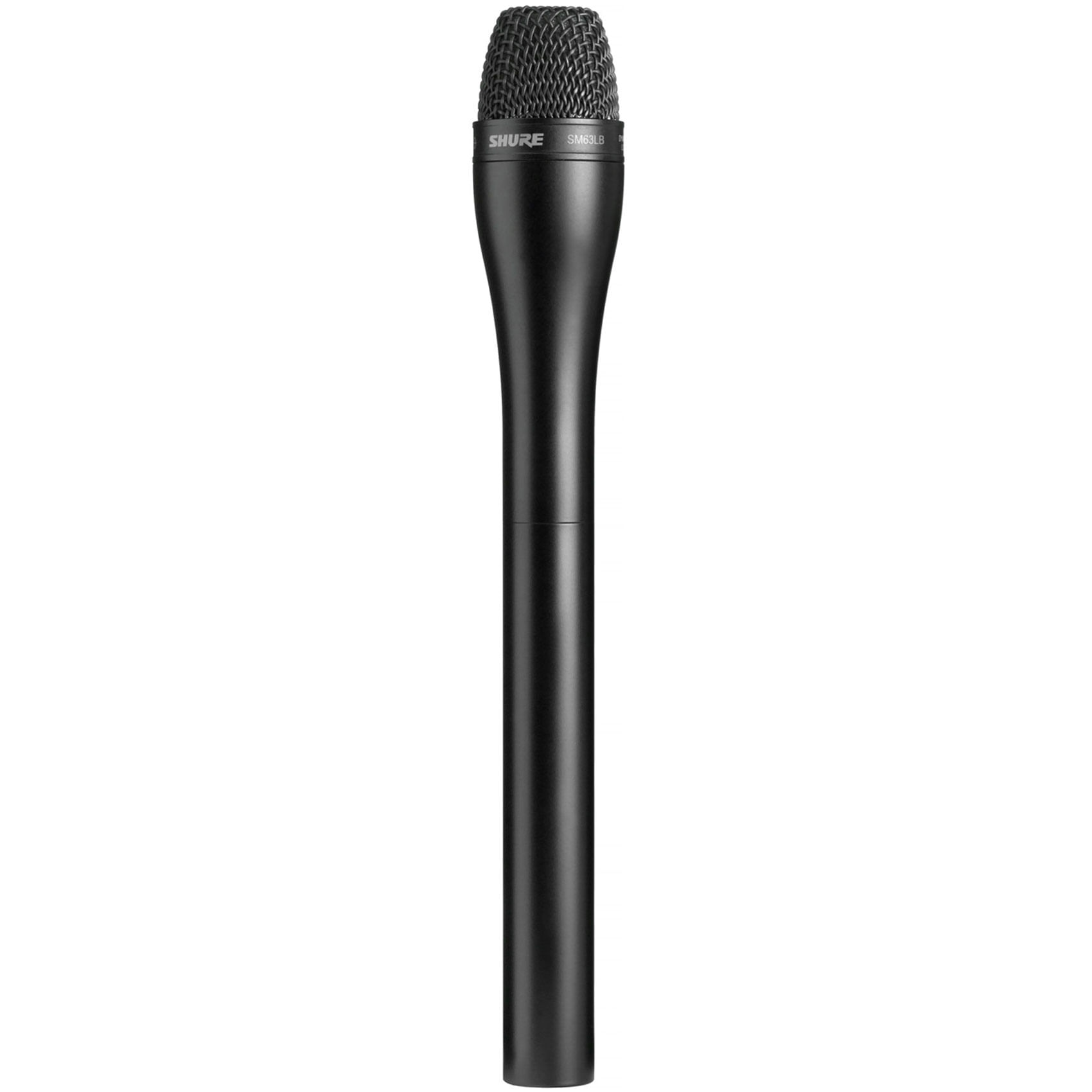 Shure SM63LB Handheld Omnidirectional Dynamic Microphone - Black ...