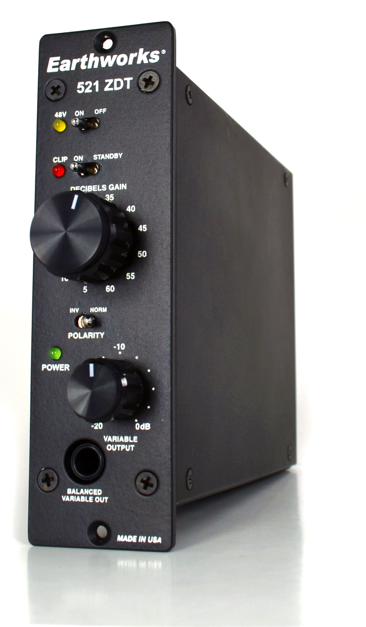 Earthworks 521 One Channel 500 Series ZBT Preamp - Cosmo Music