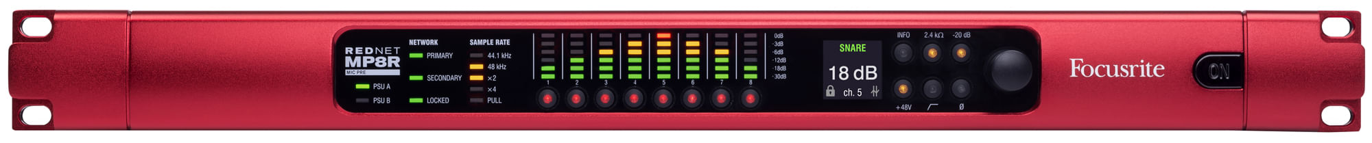 RedNet MP8R 8-Channel Remote Microphone Preamp - Cosmo Music