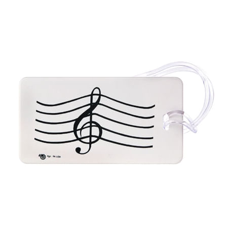 Plastic ID Tag - G-Clef - Cosmo Music