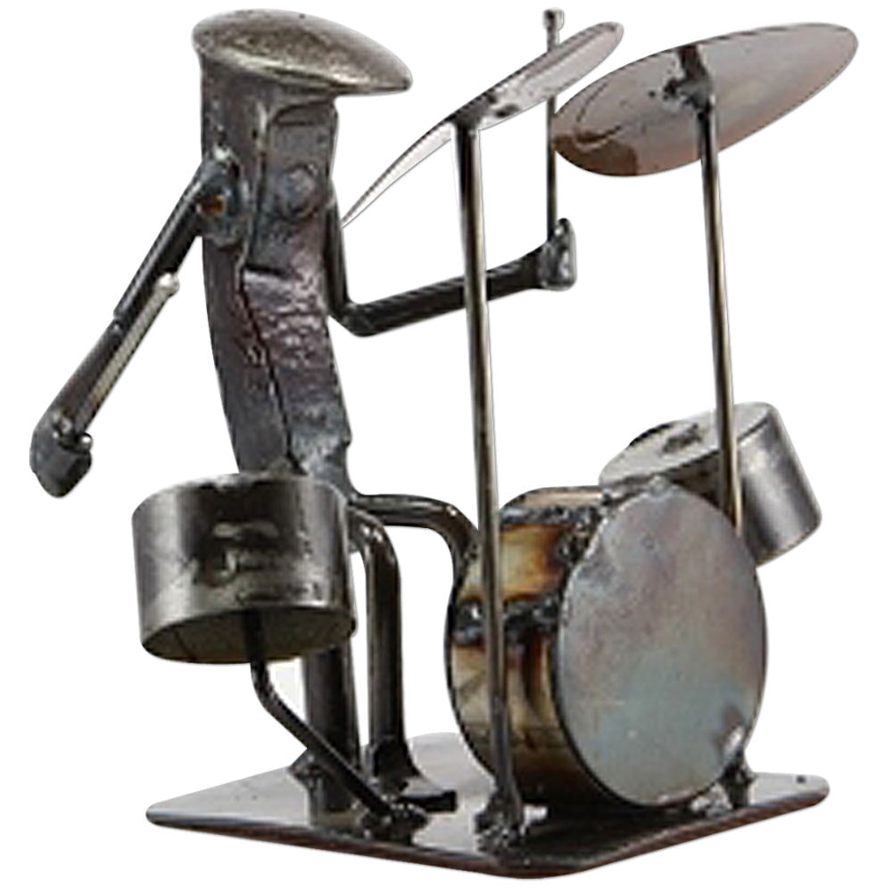 Metal Drummer Sculpture - 6" - Cosmo Music