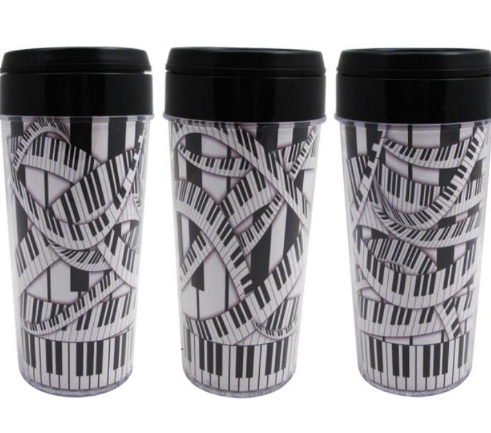 Wrapped Up Keyboard Travel Tumbler - 16oz - Cosmo Music