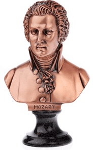 Mozart Sculpture - Bronze, Large - Cosmo Music