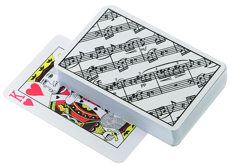 Sheet Music Playing Cards - Cosmo Music