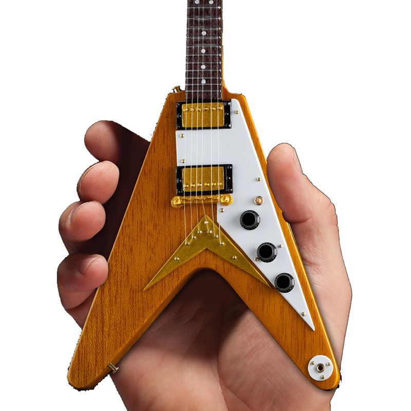 Axe Heaven Gibson '58 Korina Flying V Minature Guitar Replica - Cosmo Music