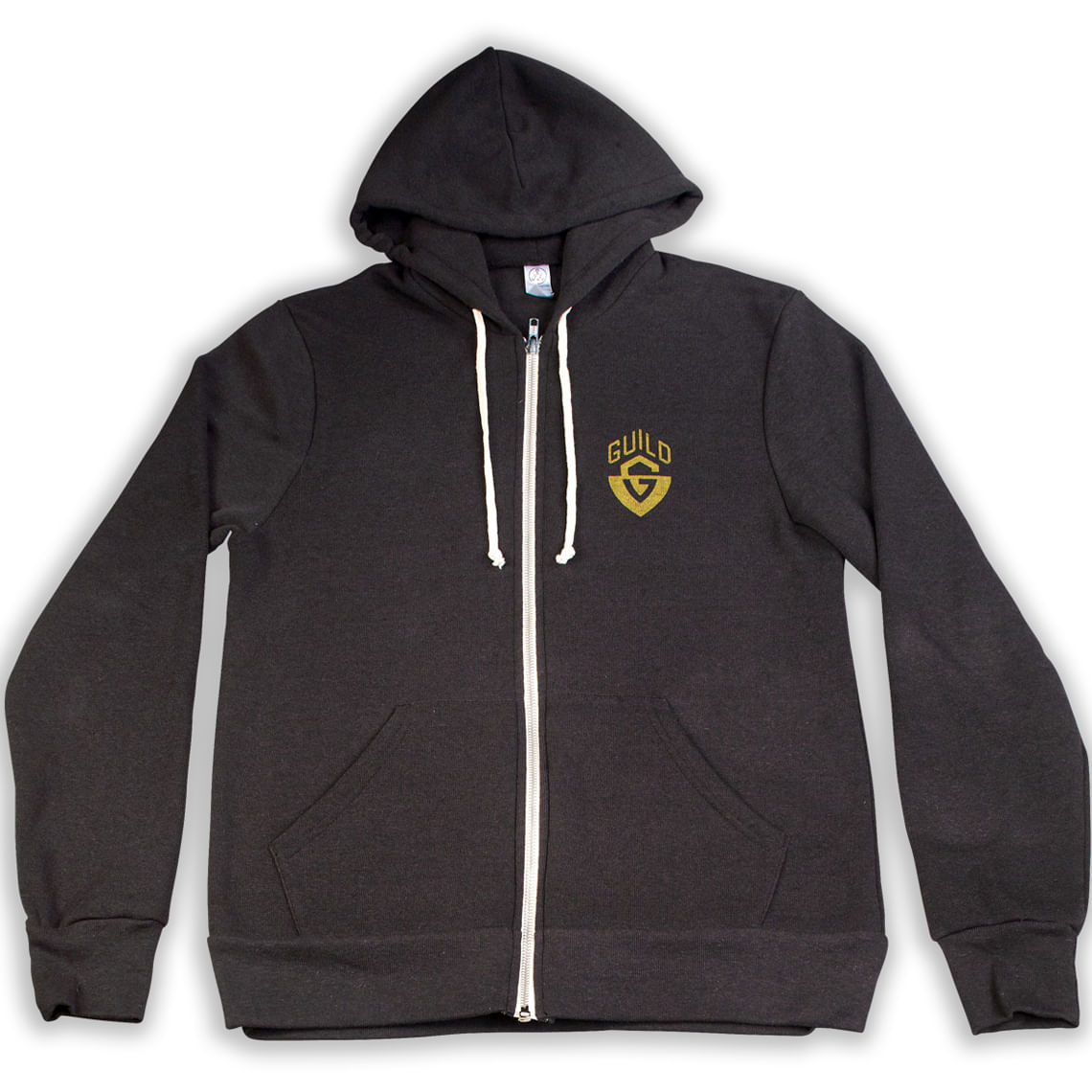 Guild G-Shield Logo Zip Up Hoodie - Black, Medium - Cosmo Music