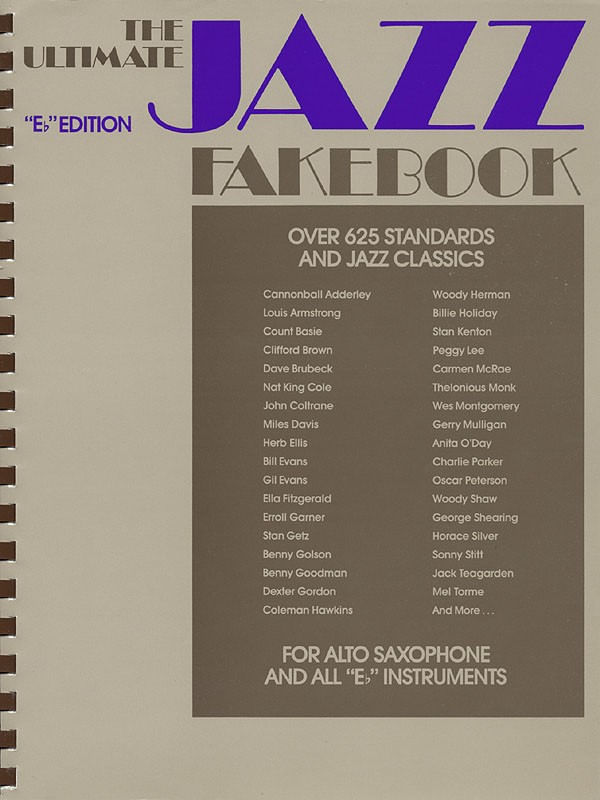 The Ultimate Jazz Fake Bk - E Flat Edition - Cosmo Music
