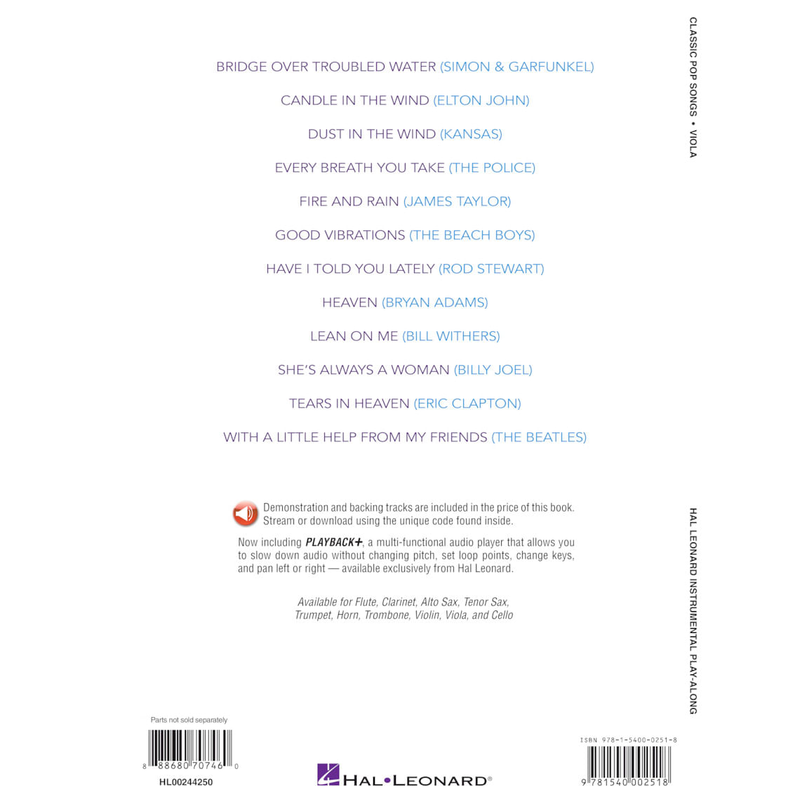 Classic Pop Songs - Viola (Online Audio) - Cosmo Music