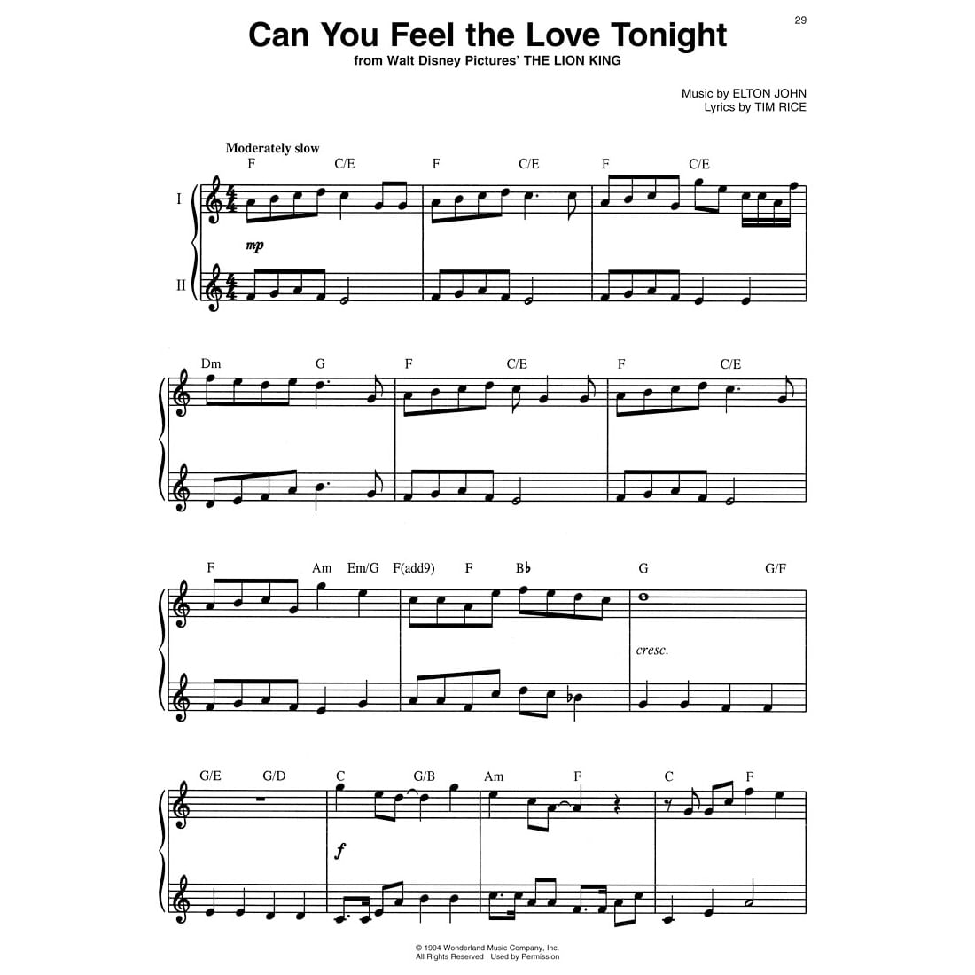 Disney Movie Favorites - 9 Hits Arranged for Recorder Solo or Duet ...