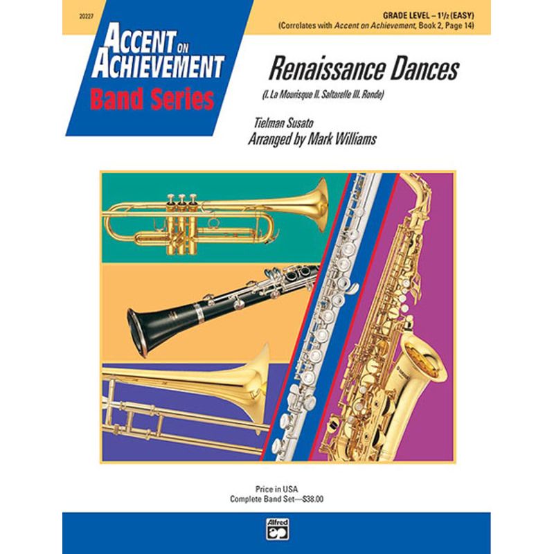 Renaissance Dances - Score & Parts, Grade 1.5 - Cosmo Music