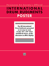 Music International Drum Rudiments Poster (8x24) - Cosmo Music