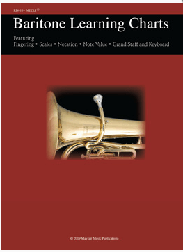 Music Baritone Learning Charts (fingering chart) - Cosmo Music