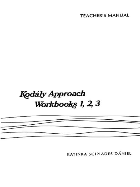 Music Kodaly Approach Workbook 1-3 - Teacher Manual - Cosmo Music