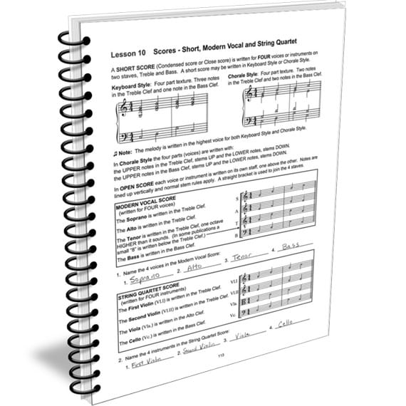 Advanced Rudiments Answer Book - Cosmo Music