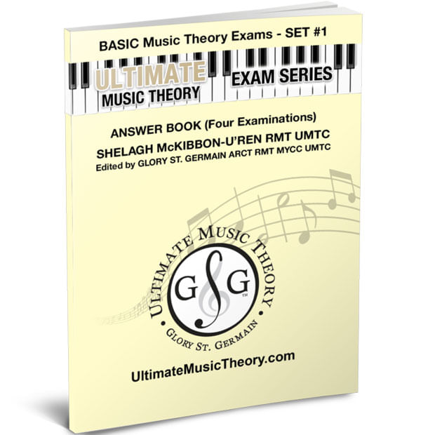 Basic Music Theory Exams Set 1 Answer Book - Cosmo Music
