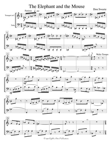 The Elephant and the Mouse - Trumpet/Tuba Duet - Cosmo Music