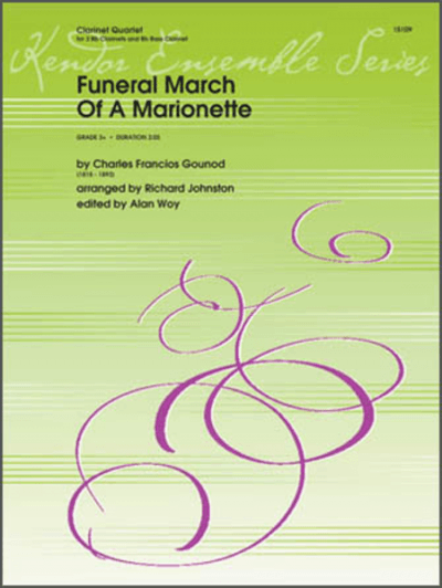 Funeral March Of A Marionette - Clarinet Quartet - Cosmo Music