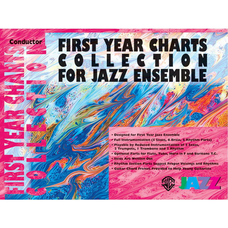 First Year Charts Collection for Jazz Ensemble - Score w/CD - Cosmo Music